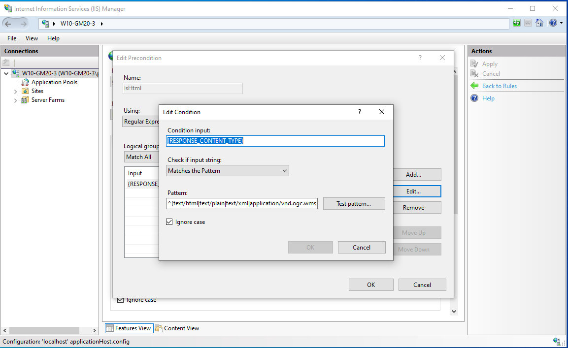 Use IIS as a reverse proxy for Luciad Fusion server