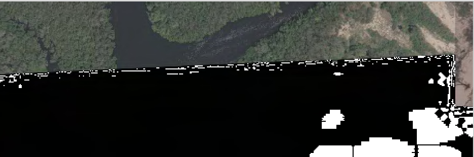 How to fix speckled edges of ECW