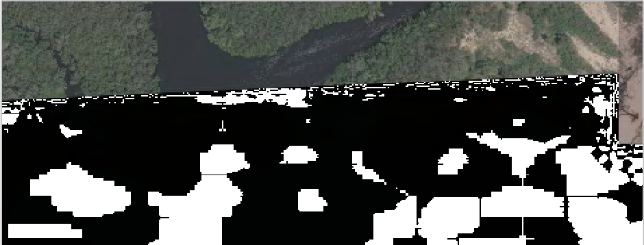 How to fix speckled edges of ECW