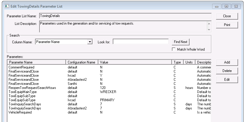 I/CAD Legacy Rotational Services Setup