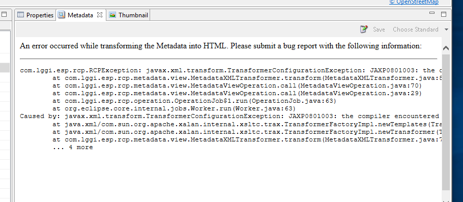 Java XPath exception when viewing ISO Metadata in Data Manager