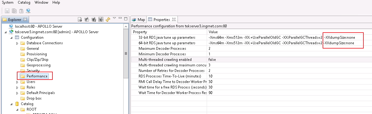 How to stop Tomcat dump file @ Apollo 2016.x