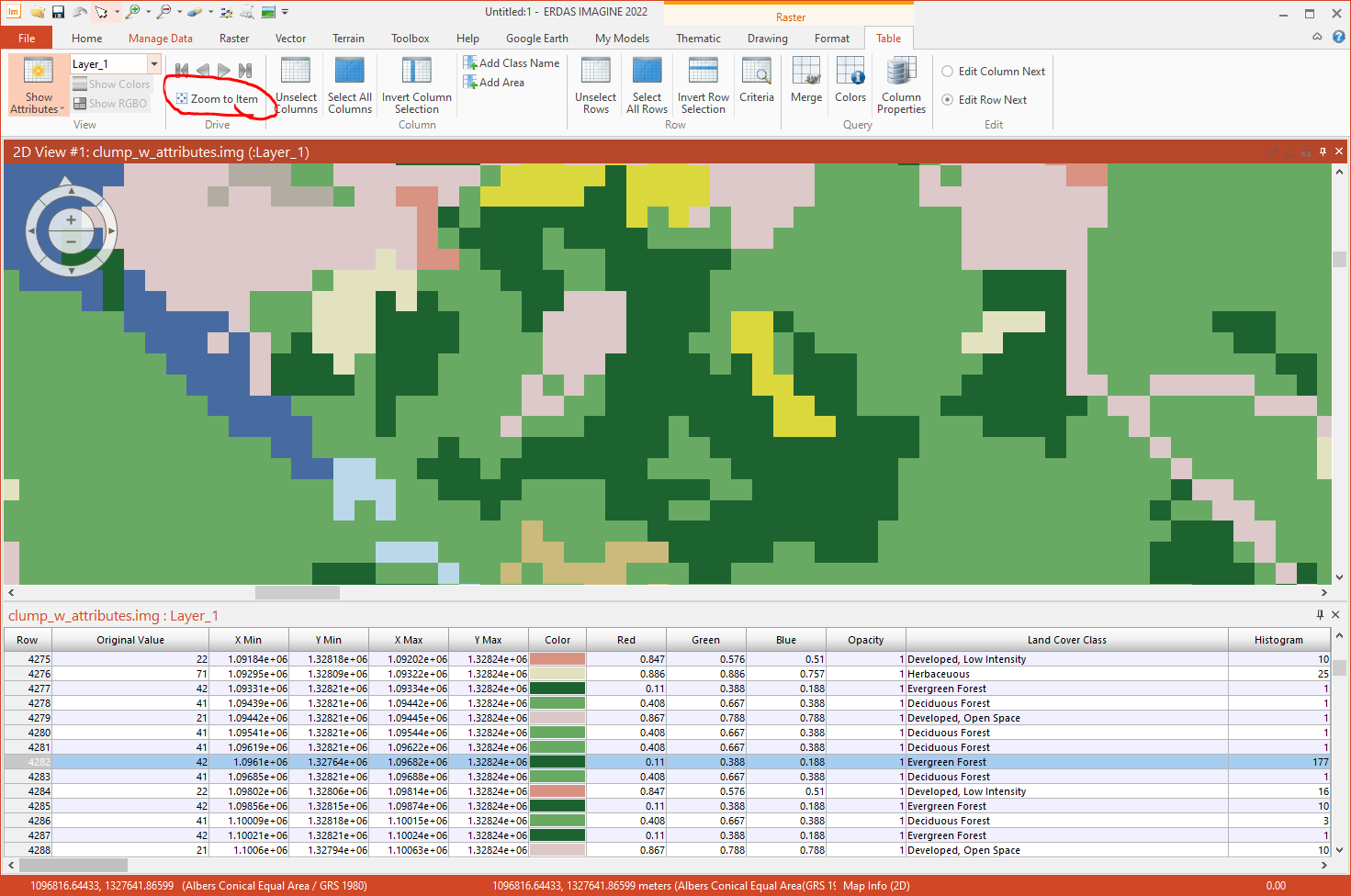 Adding Attributes to a Raster so that the Zoom to Item option works in ...