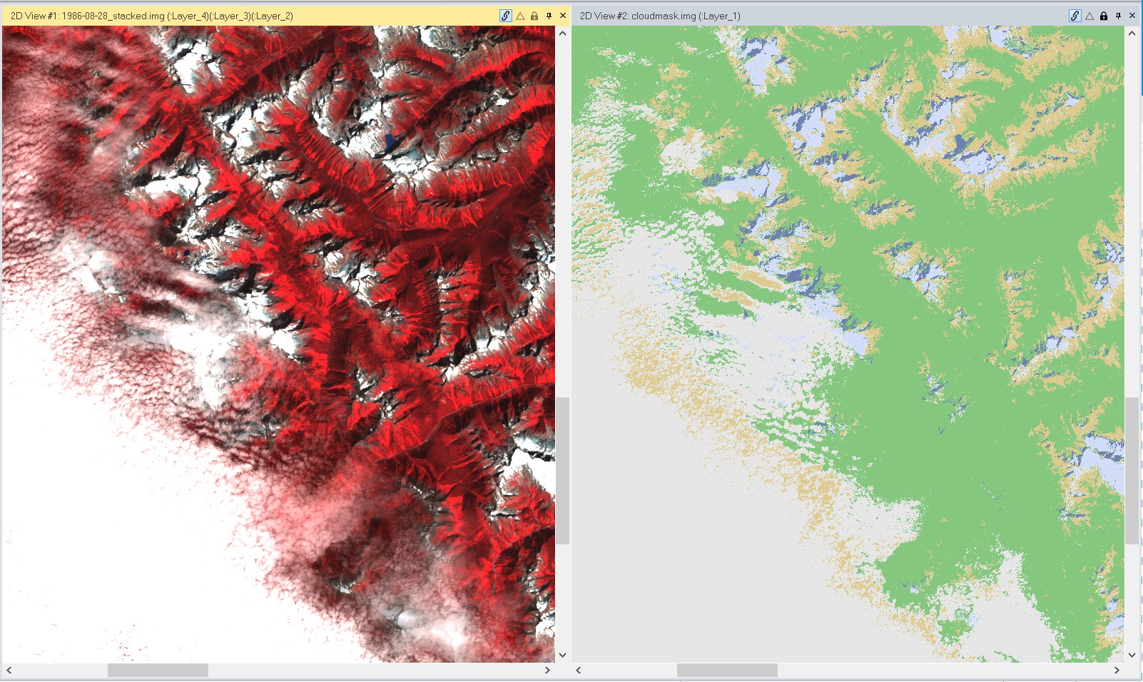 Simple Cloud Mask for Landsat Imagery