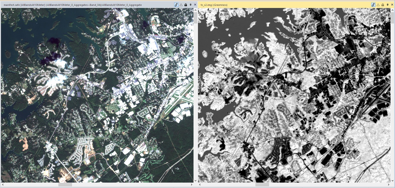 Sentinel-2 Tasseled Cap transformation