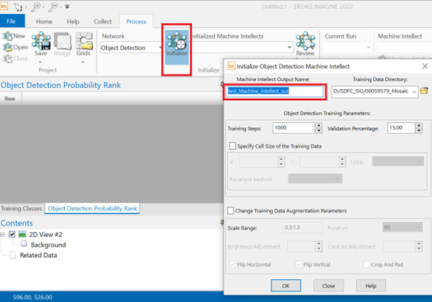 Object Detection Workflow Using Machine Learning Layout